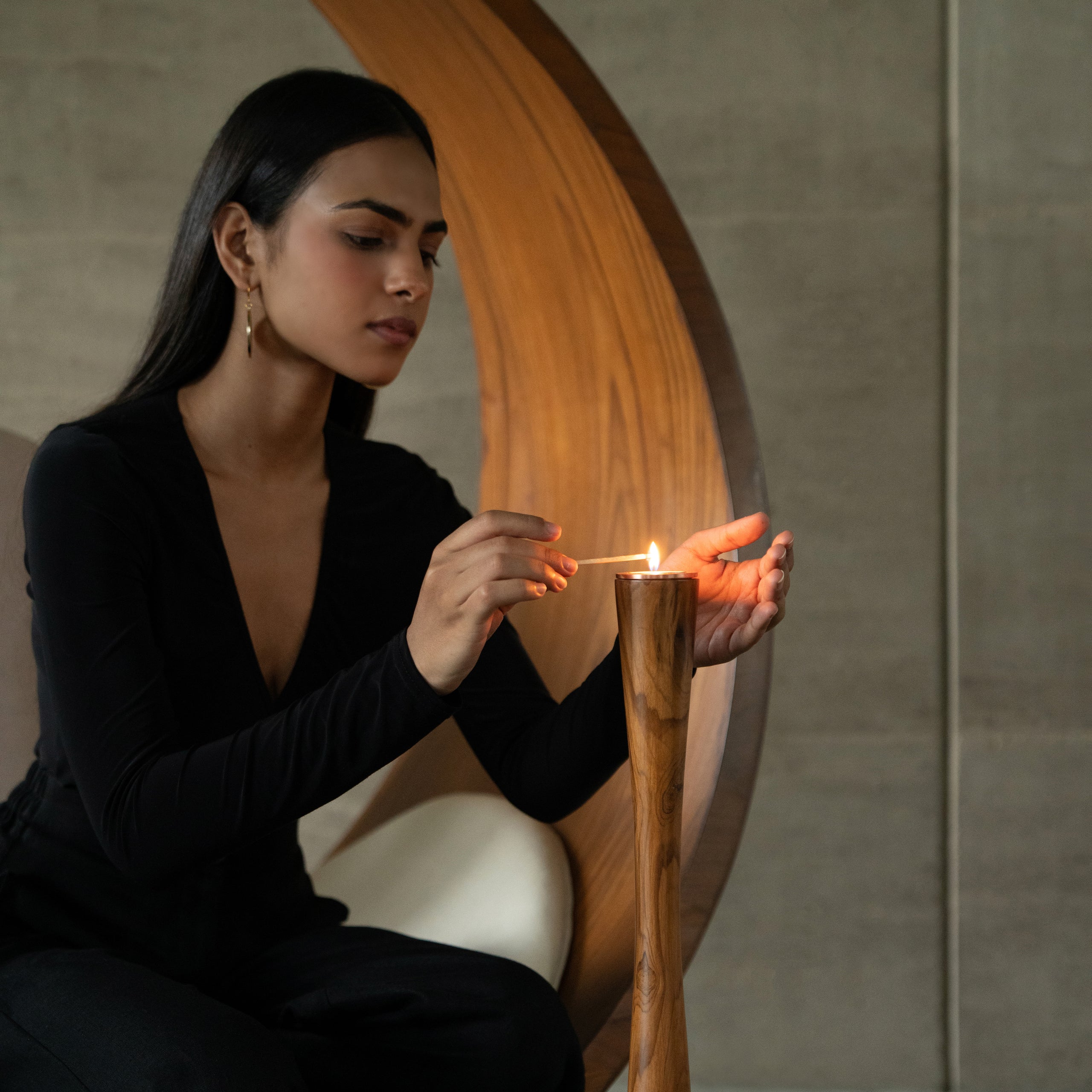 Trataka Meditation Candle Stand | Tools for Meditation | Shunya Wellness