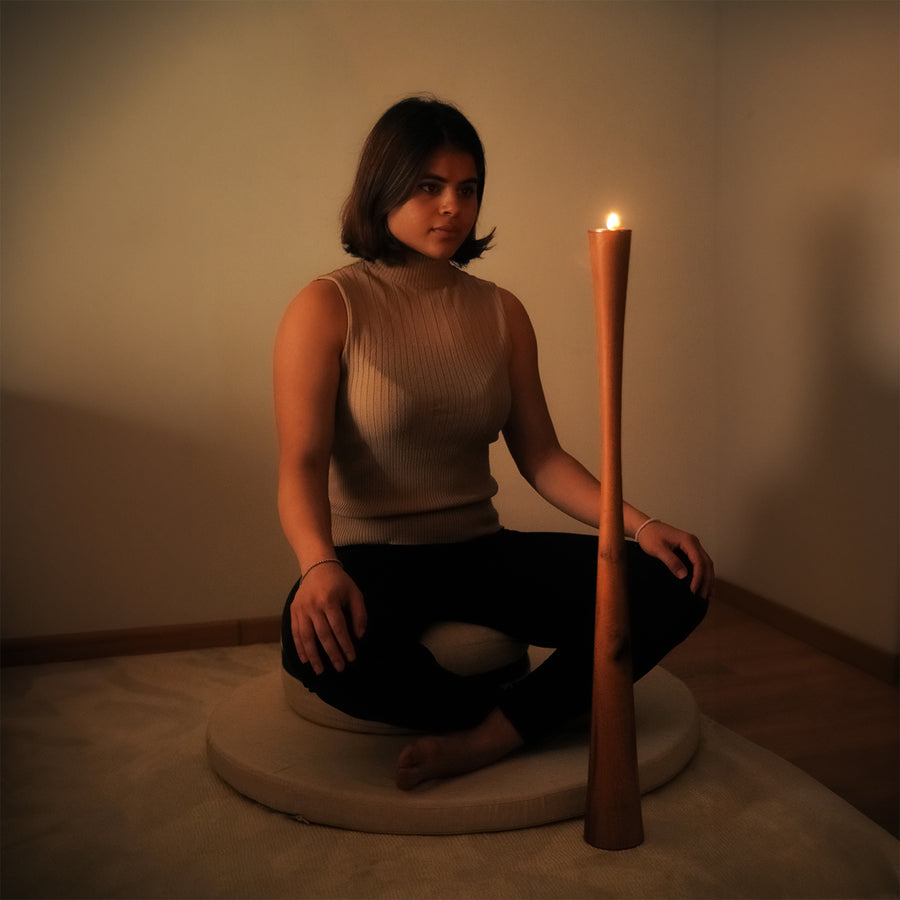 Trataka Meditation Candle Stand | Tools for Meditation | Shunya Wellness